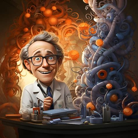 Premium Photo 3d Rendered Illustration Of A Scientist Working In His Laboratory With Plants