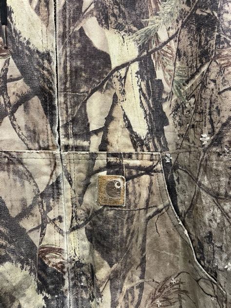 Carhartt J221 Og Vintage Realtree Camo Hooded Jacket 2003 Workwear