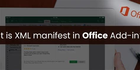 what is xml manifest in office add in r devto