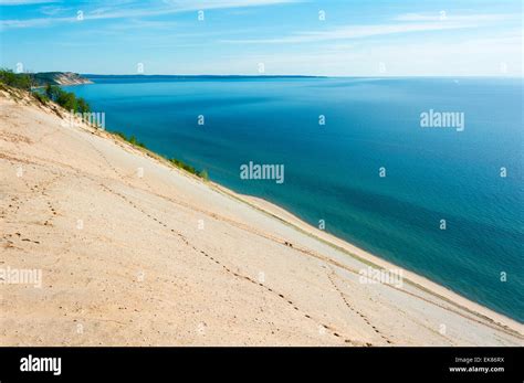 Michigan Sleeping Bear Dunes National Lakeshore Overlooks Lake