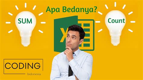 Apa Beda Sum Dan Count Di Microsoft Excel Youtube