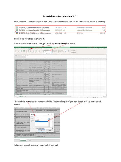 Tutorial Datalink In Cad Pdf