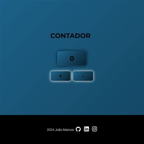 Projeto De Contador Com Html Css E Javascript João Marcos