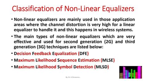 Understanding Non Linear Equalizers Types And Significance Galaxyai