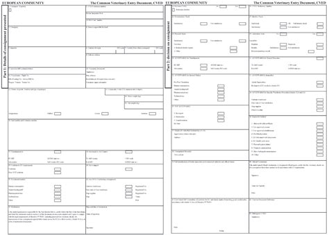 Common Veterinary Entry Document Cved Formalities And Procedures Single Window For Logistics