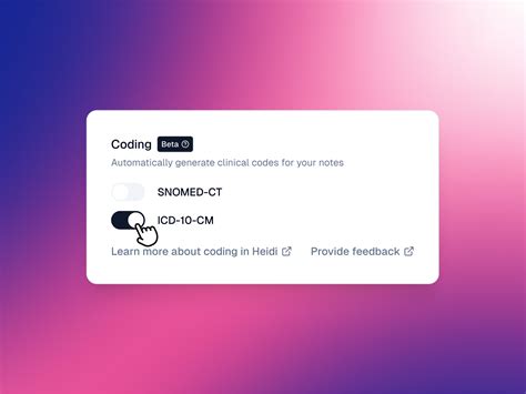 Icd 10 Coding And More Intelligent Context Heidi Ai