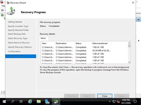 Windows Server Backup Recover Files Server World