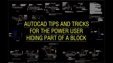 Autocad Tips For The Power User Hiding Part Of A Block Youtube