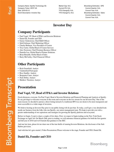 Spotify Transcript Pdf Spotify Streaming Media