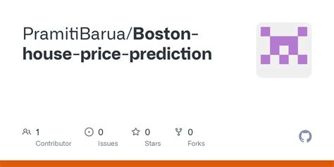 Github Pramitibaruaboston House Price Prediction