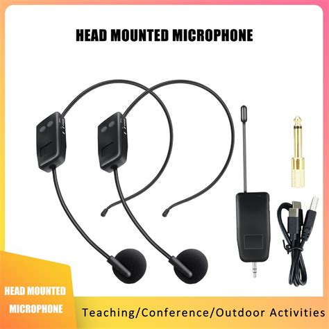 Headset Wireless Microphone Headset Mic Head Microphone Wireless Microphone UHF Voice Amplifier
