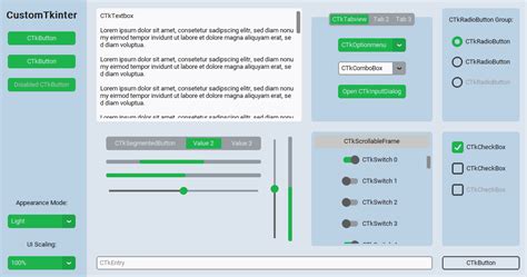 GitHub A13xe CTkThemesPack CustomTkinter Theme Palettes