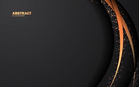 추상 검은 황금 럭셔리 배경 프리미엄 벡터
