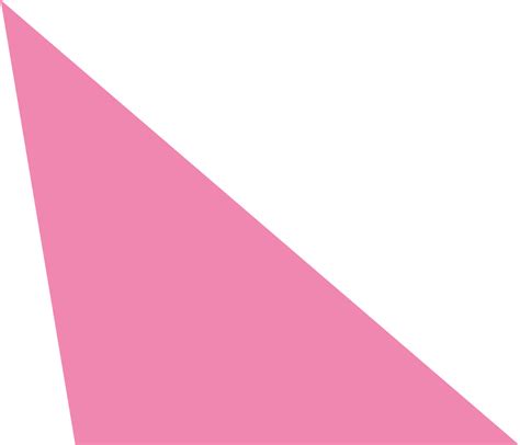 Pink Scalene Triangle Illustration In PNG SVG