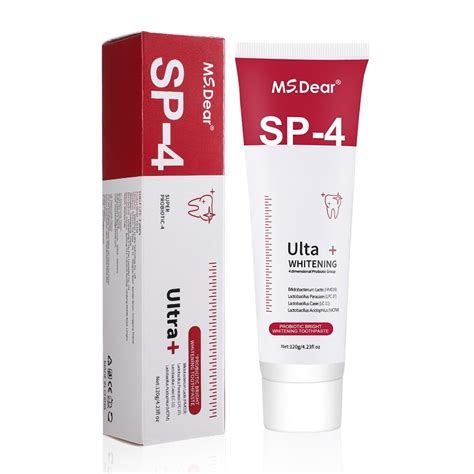 Sp 4 Probiotics Brightening Toothpaste 120g Sp 4 Toothpaste Fresh Breath Removing Toothpaste