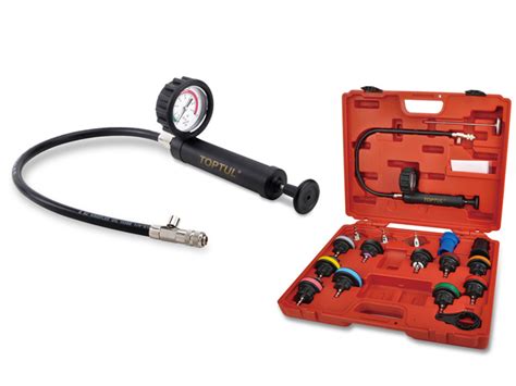 Набор для проверки герметичности системы охлаждения 18пр Toptul Jgai1802 Садовая техника и