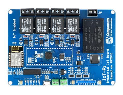 Iotpi 4 Kanálový Rs485 Rp2040 Esp8266 Wifi Reléový Modul Sb Components Sku24162 Botland