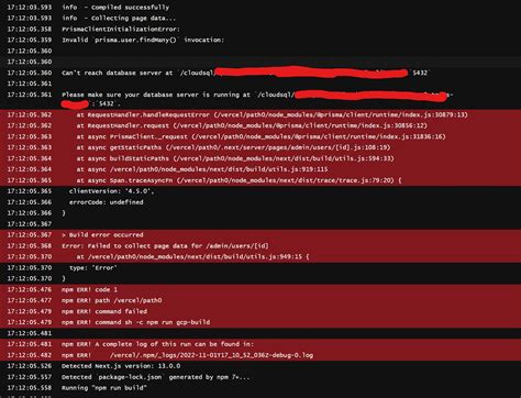 cannot access database during build time with dynamic pages · vercel