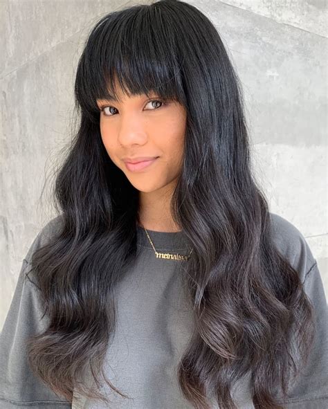 30 Trending Long Hair With Bangs Ideas Hymum