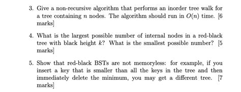 Solved Give A Non Recursive Algorithm That Performs An Chegg