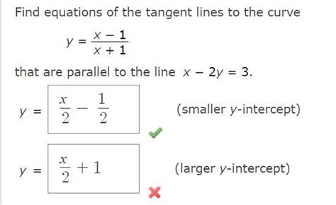 Solved Find Equations Of The Tangent Lines To The Curve