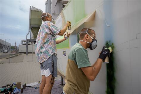 Stawag Fernwärme Rienas Wandgestaltung