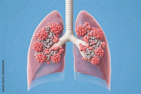 Ilustración De Stock Pulmonary Tuberculosis Chest X Ray Revealing Bilateral Alveolar
