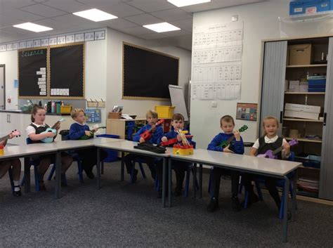 Year 3s First Ukulele Lesson Heddon On The Wall St Andrews C Of E