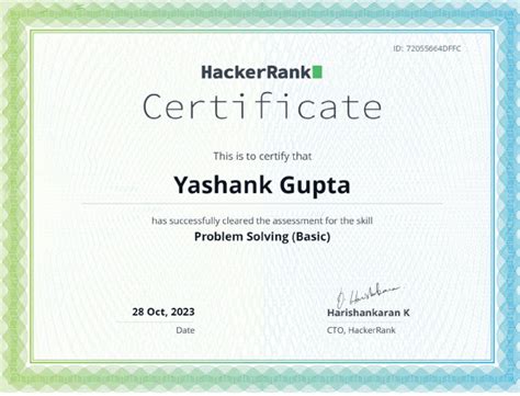 Problem Solving Basic Certificate Pdf