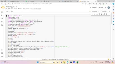 Sajeetha Prabakar On Linkedin Machinelearning Datascience Spamdetection Projectcompletion