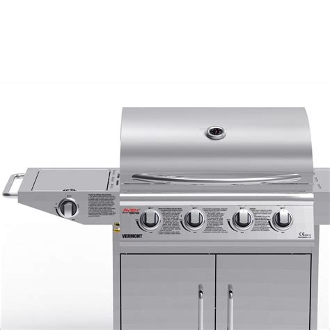 Plynový Nerezový Bbq Gril S Bočním Hořákem Avenberg Vermont Avenberg