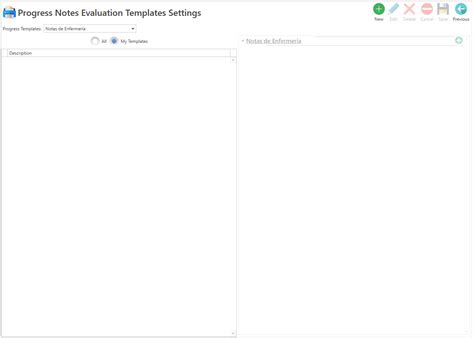 Settings Clinical Progress Notes Clinical Evaluation Templates Ehrez Help Center English
