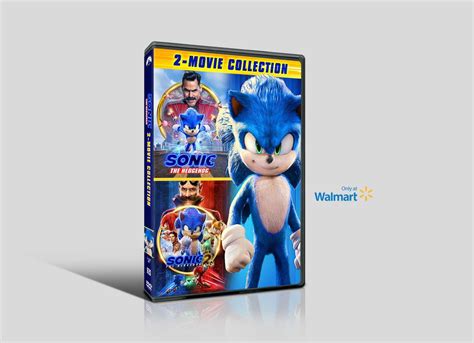 Walmart Exclusive Sonic The Hedgehog 2 Movie Collection Sonic 1 And 2 Super Adventure Dvd