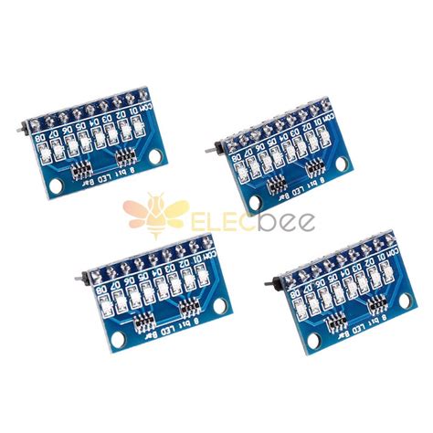 Elecbee 3 3v 5v 8 Bit Blue Red Common Anode Cathode Led Indicator Display Module Diy Kit Common