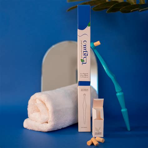 دسته چوب مسواک سفید دندون