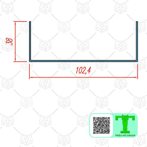 Thanh Nhôm U100mm Sử Dụng Cho Vách Panel Dày 100mm