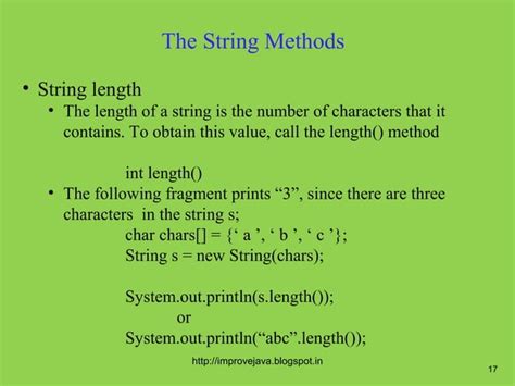 String Classes And Its Methods20