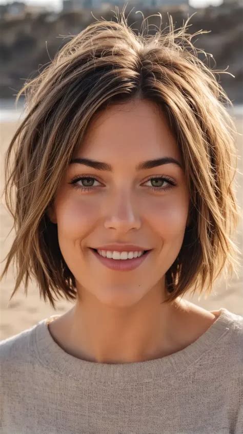 A Saltwater Textured Bob Is The Ultimate Beach Hairstyle For Short Hair