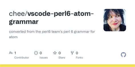 GitHub Chee Vscode Perl6 Atom Grammar Converted From The Perl6 Team