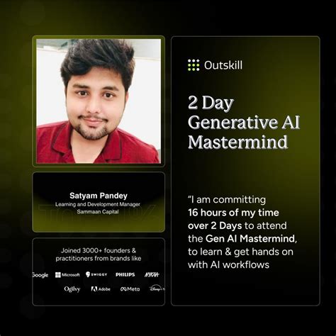 Generativeai Ailearning Outskill Professionaldevelopment Satyam
