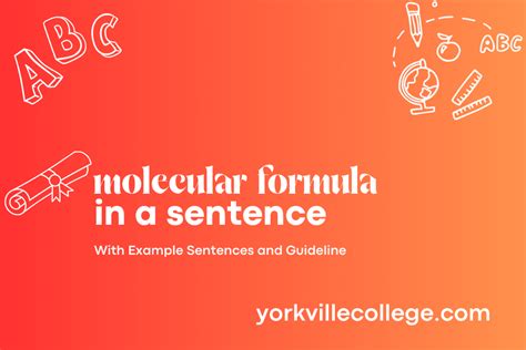 How To Use Molecular Formula In A Sentence Easy Examples