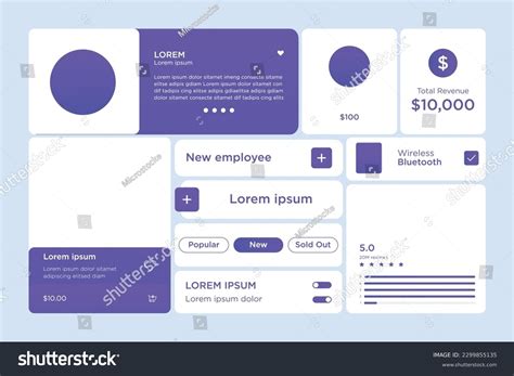 Ui Ux Elements Kits Design Assets Stock Vector Royalty Free