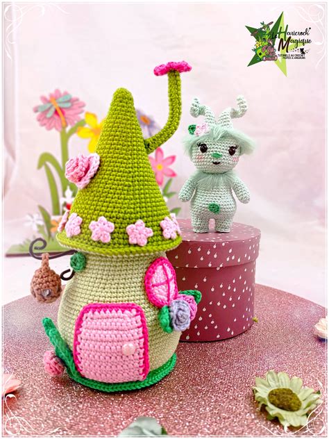 Crochet Pattern Amigurumi Yokai Roheline And Her Small Etsy