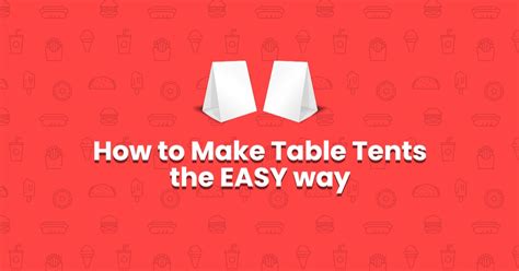 How to Make Table Tents the EASY way | MyCreativeShop