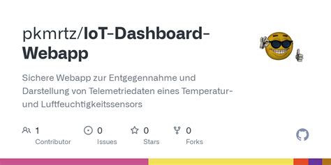 GitHub Pkmrtz IoT Dashboard Webapp Sichere Webapp Zur Entgegennahme Und Darstellung Von