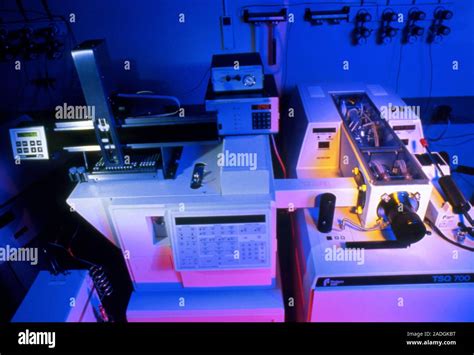 Forensic Drug Detection Apparatus A Gas Chromatography Machine Left Connected To A Mass
