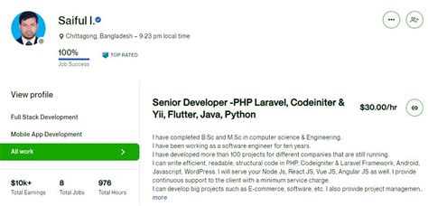 Saiful Islam On Linkedin Toprated Topratedplus Programming