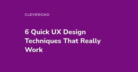 What Are The Best UX Design Techniques