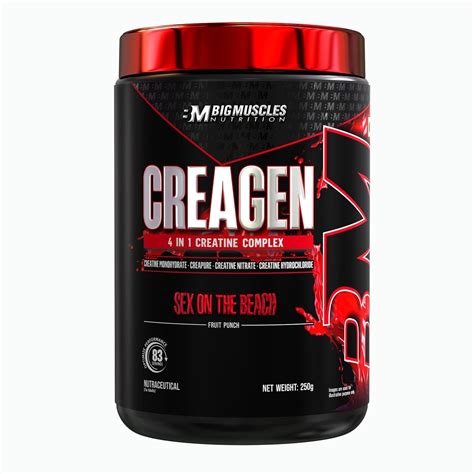 Bigmuscles Nutrition Creagen Creatine 3000mg 250g 83 Servings Sex On