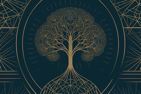 Premium Photo Tree On A Blue Background With The Words Tree